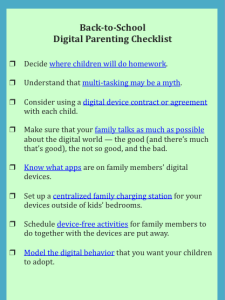 Digital Parenting Back-to-School Checklist – Media! Tech! Parenting!